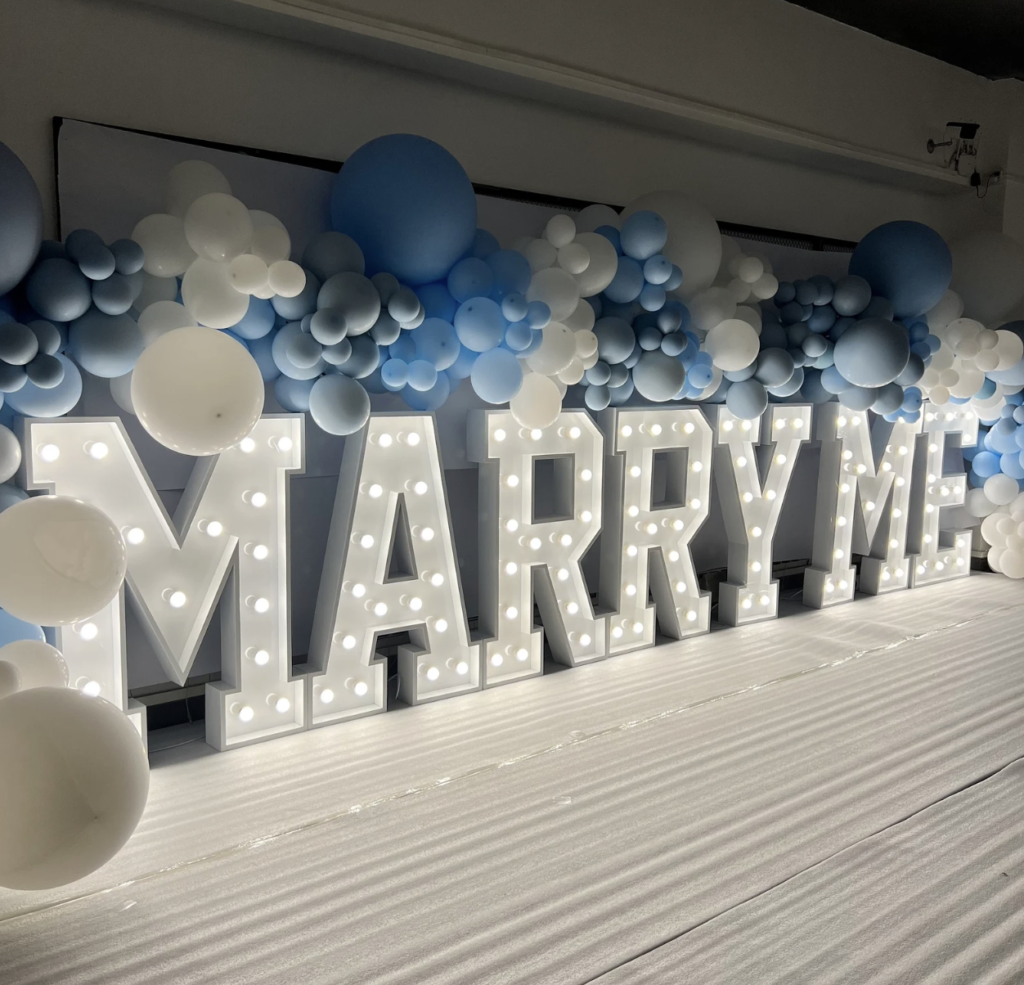 Giant Light letters - 120cm - Love It Party Hire