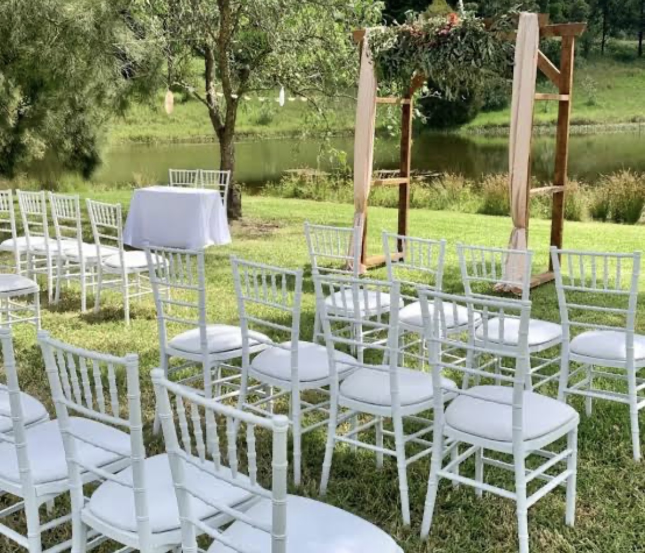 Tiffany Chairs with cushion - Love It Party Hire