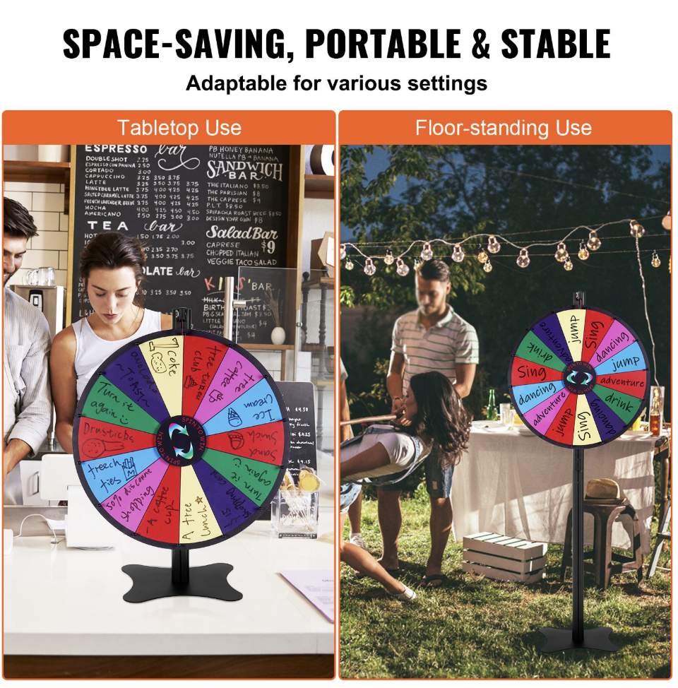 Spinning wheel - large (24") - Love It Party Hire