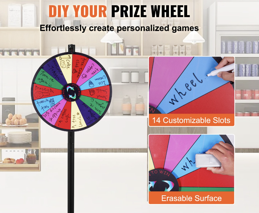 Spinning wheel - large (24") - Love It Party Hire